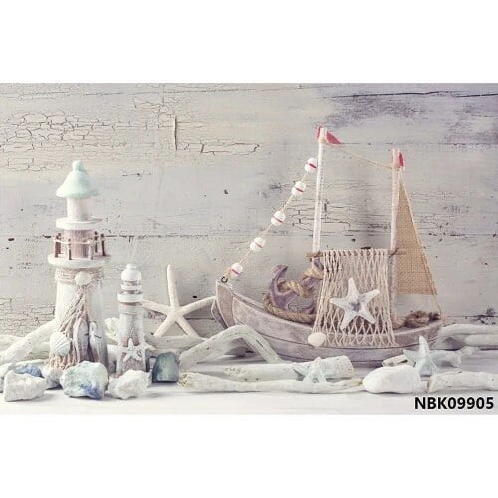 Wooden Board Shell Sailboat StarBaby Child Portrait Scene Photography ...