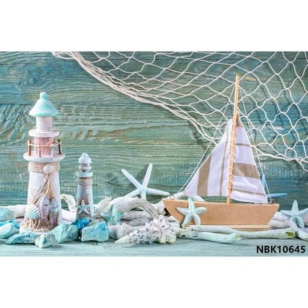 Wooden Board Shell Sailboat StarBaby Child Portrait Scene Photography ...