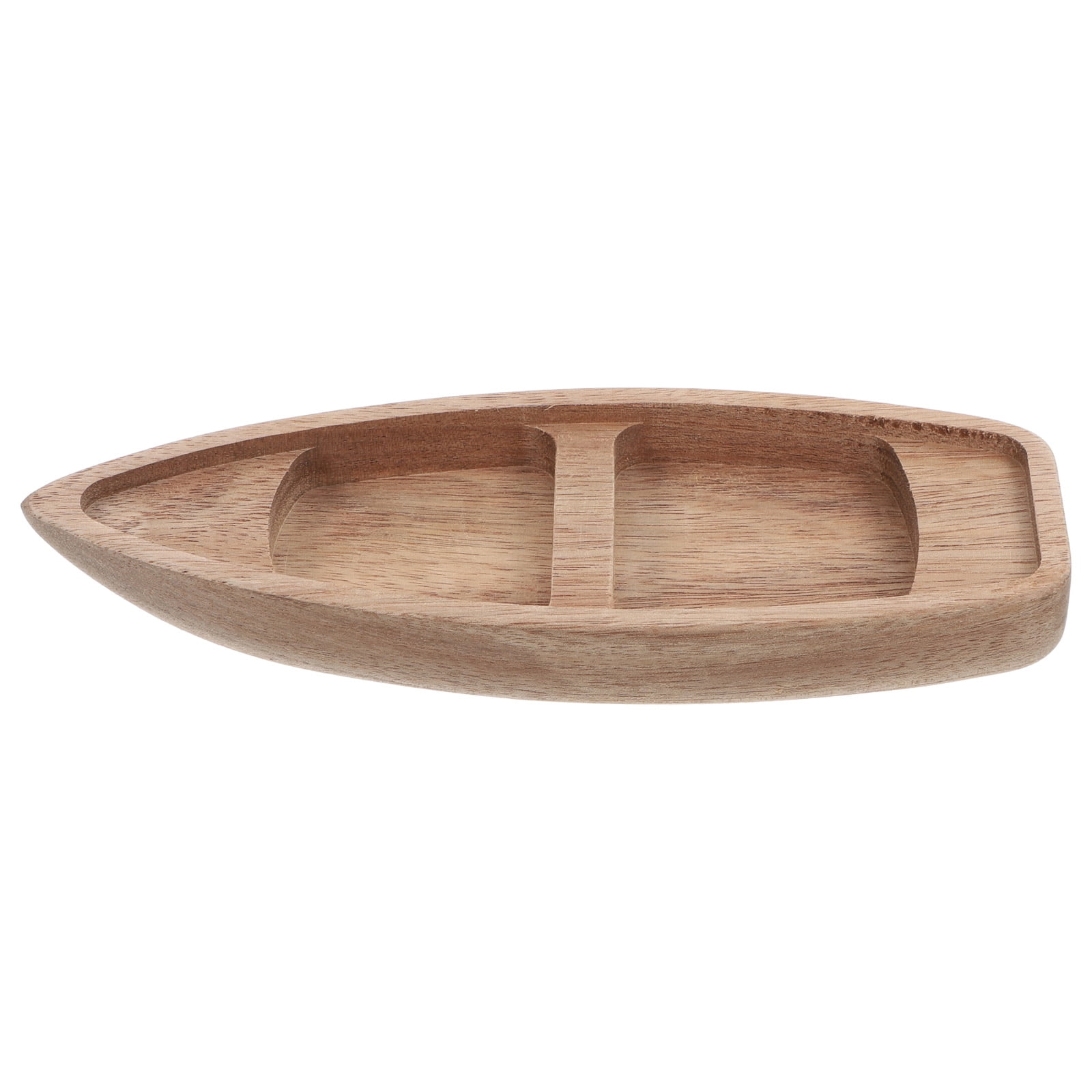 Wooden Boat Model Mini Canoe Craft for Decoration Sturdy Wood ...