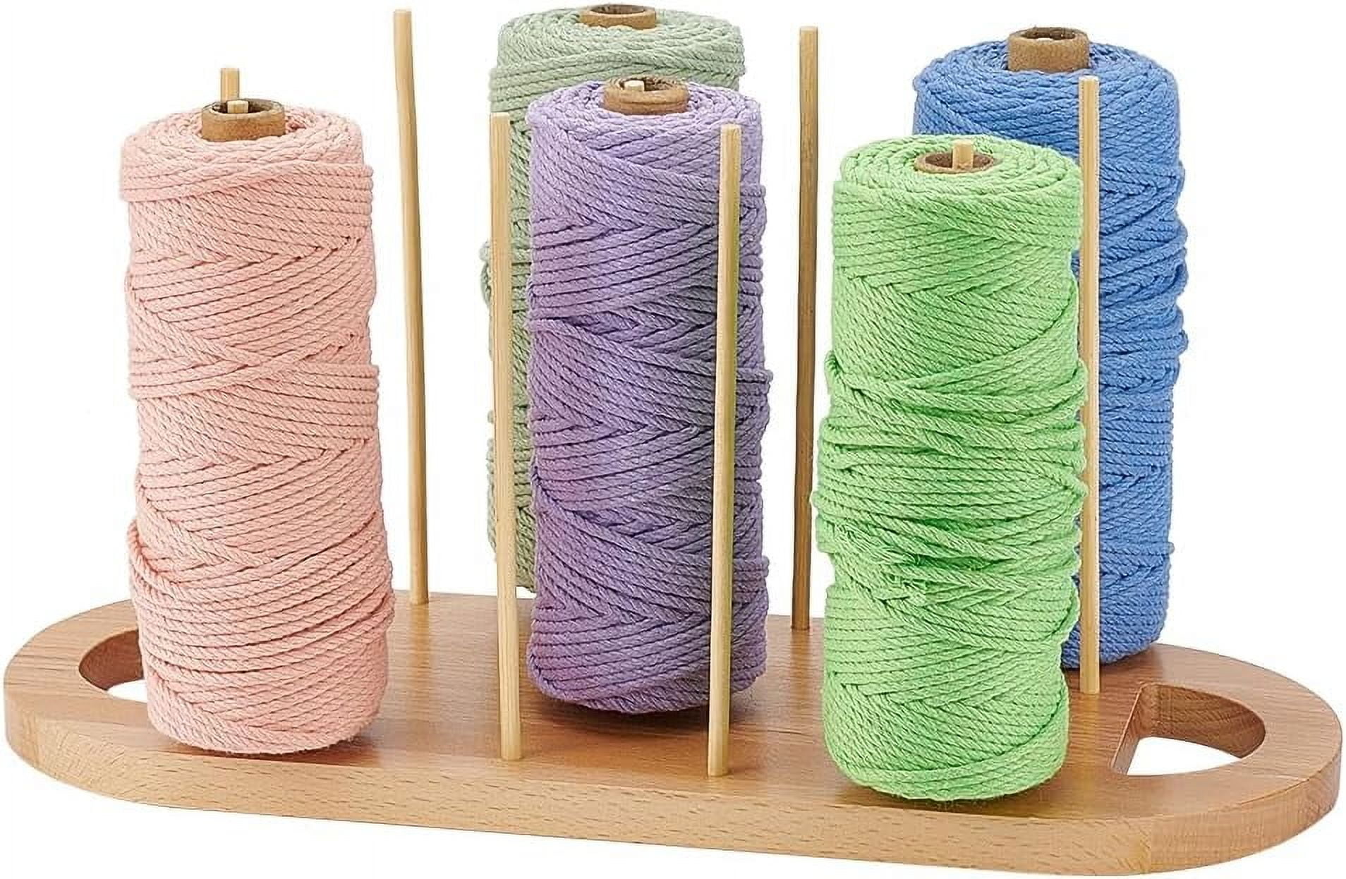 Wooden Bobbin Thread Rack 11 Spools Sewing Embroidery Thread Rack ...