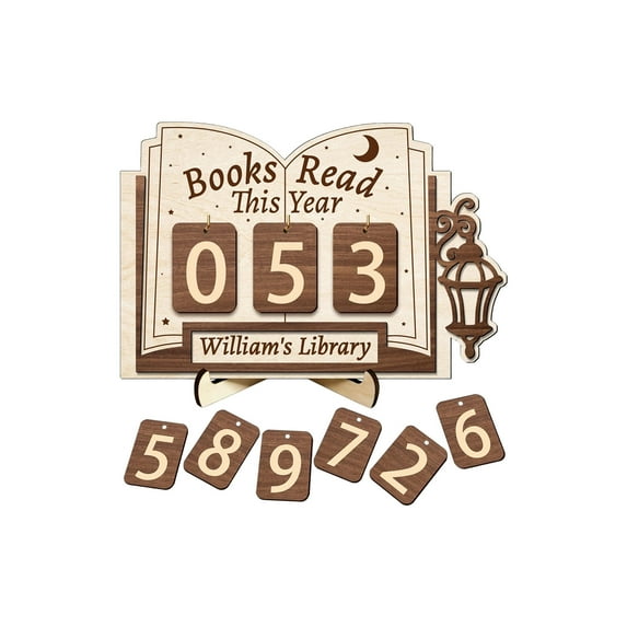 Wooden Book Counter Promoting Green Reading Habits Simple Operations ...