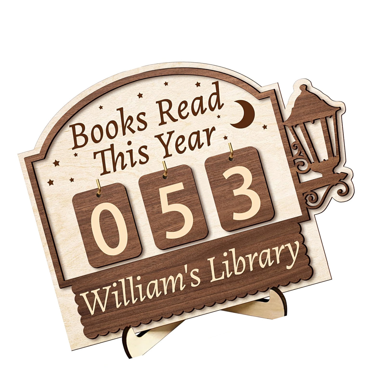 Wooden Book Counter Promoting Green Reading Habits Simple Operations ...