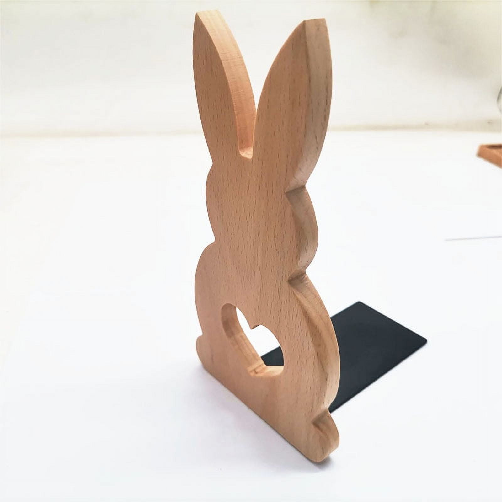 Wooden Book Holder Book Baffle Desktop Bookshelf Solid Wood Bookshelf ...