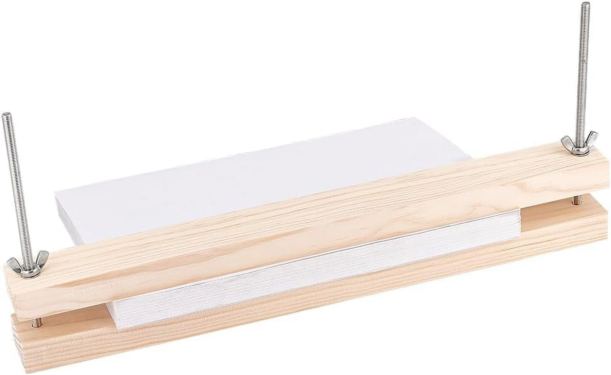 Wooden Bookbinding Press Large Press Bookbinder 15x1.5 Inch Flat Paper ...