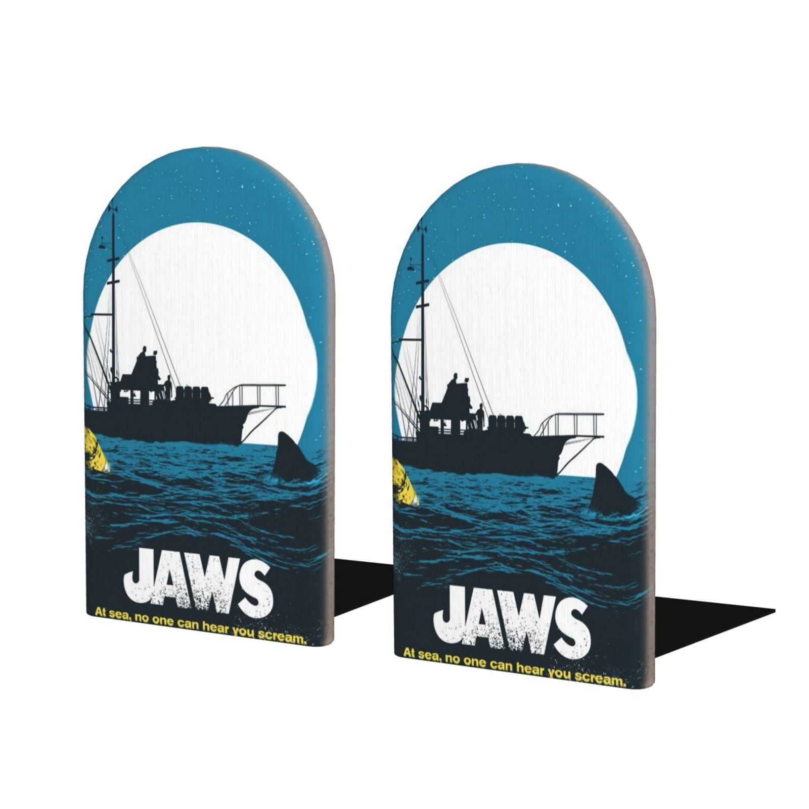 Wooden Bookends Jaws Bookend For Shelves Decorative Cds Books Holder ...