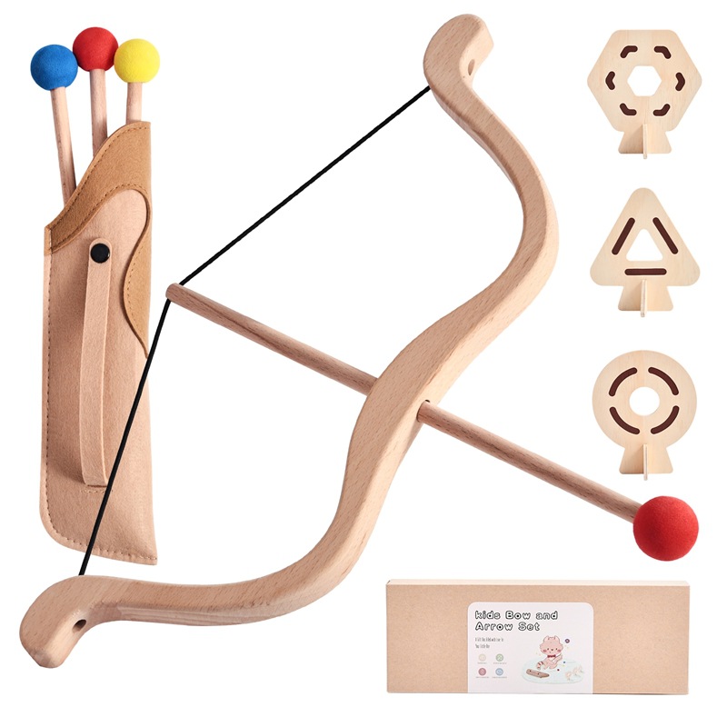 Wooden Bow and Arrow Set for Kids – Montessori Learning Toys for Hand ...