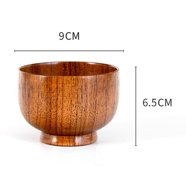 Island Imports Acacia Wood 2.5"x5" Round Rice Bowl - Walmart.com