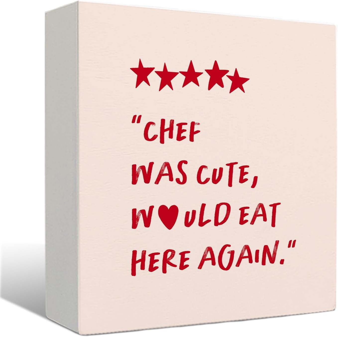 Wooden Box 5x5 Inch Funny Kitchen Signs, Aesthetic Kitchen Decor, Eat ...