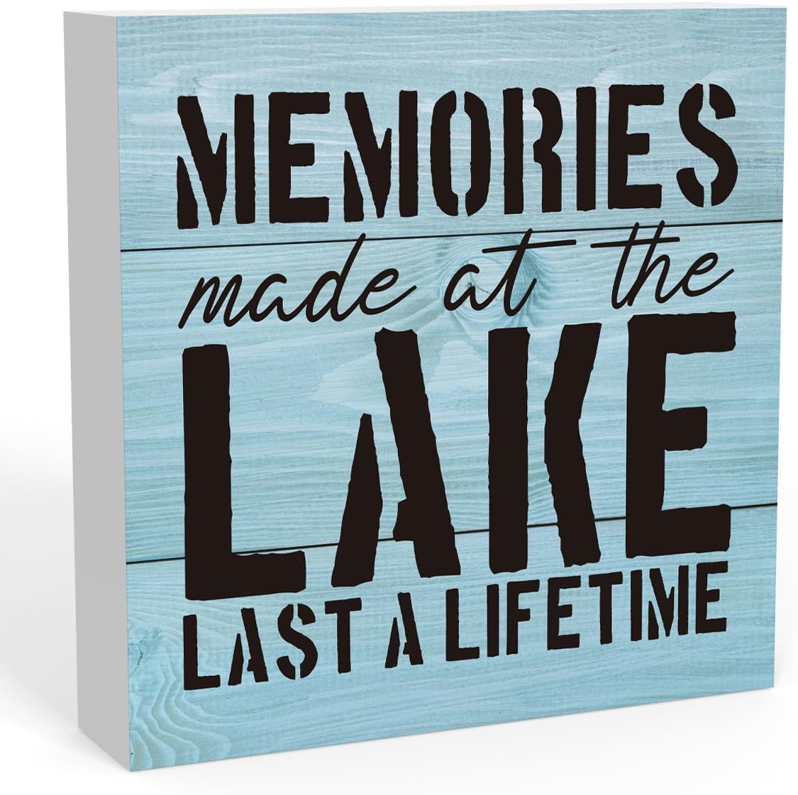 Wooden Box 5x5 Inch Funny Memories Made At The Lake Wooden Box Sign ...