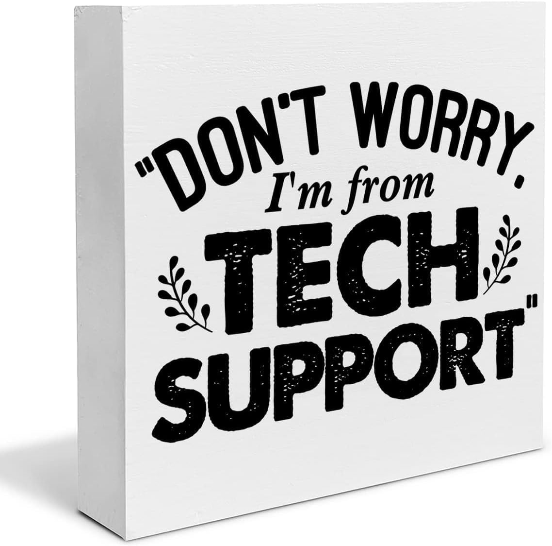 Wooden Box 5x5 Inch Gift For Computer Programmer, Funny Office Desk ...