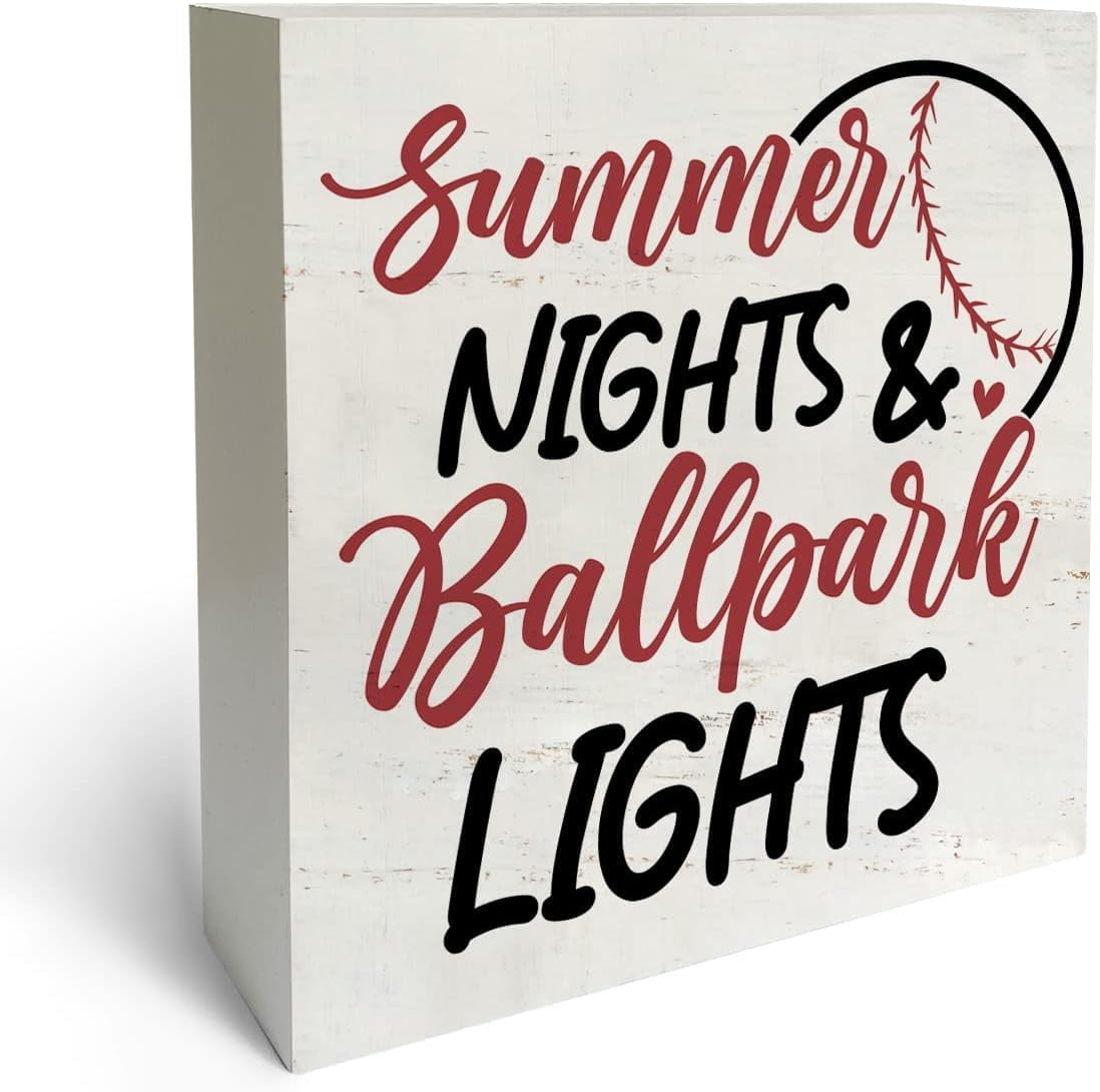 Wooden Box 5x5 Inch Rustic Farmhouse Style Summer Nights And Ballpark ... Wooden Box 5x5 Inch Rustic Farmhouse Style Summer Nights And Ballpark ...