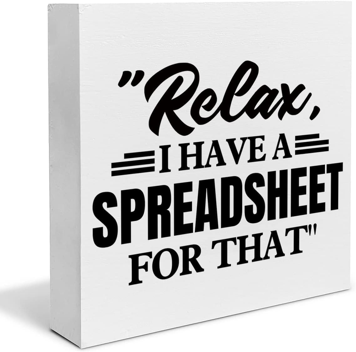 Wooden Box 7x7 Inch Funny Office Desk Decor Office Cubicle Box Sign ...