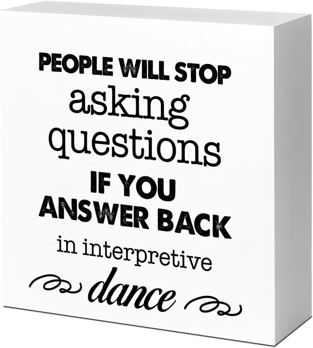 Wooden Box 7x7 Inch People Will Stop Asking Questions If You Answer ...