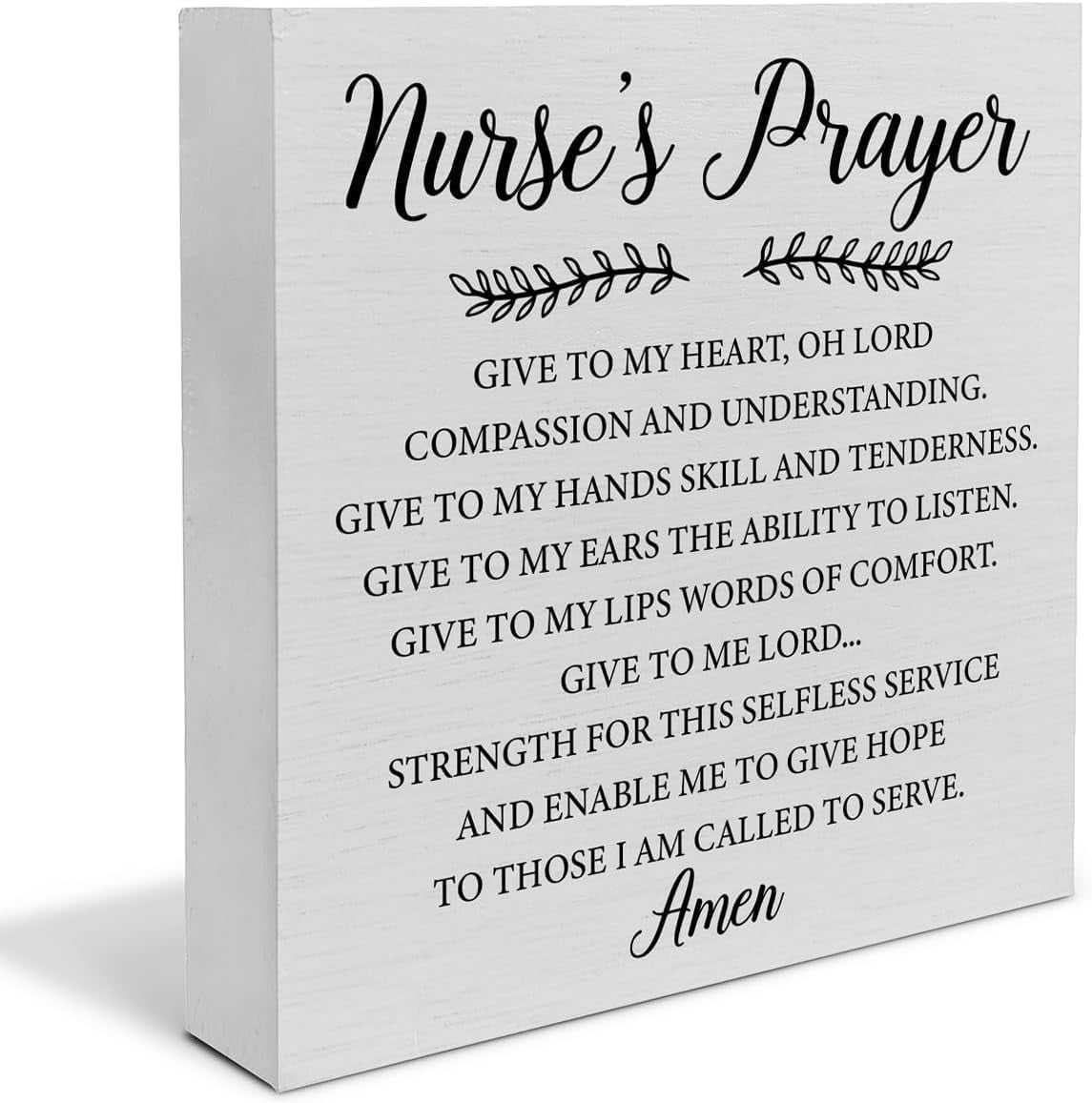 Wooden Box 7x7 Inch Rustic Nurse Wooden Box Sign Desk Decor, Nurse's ...