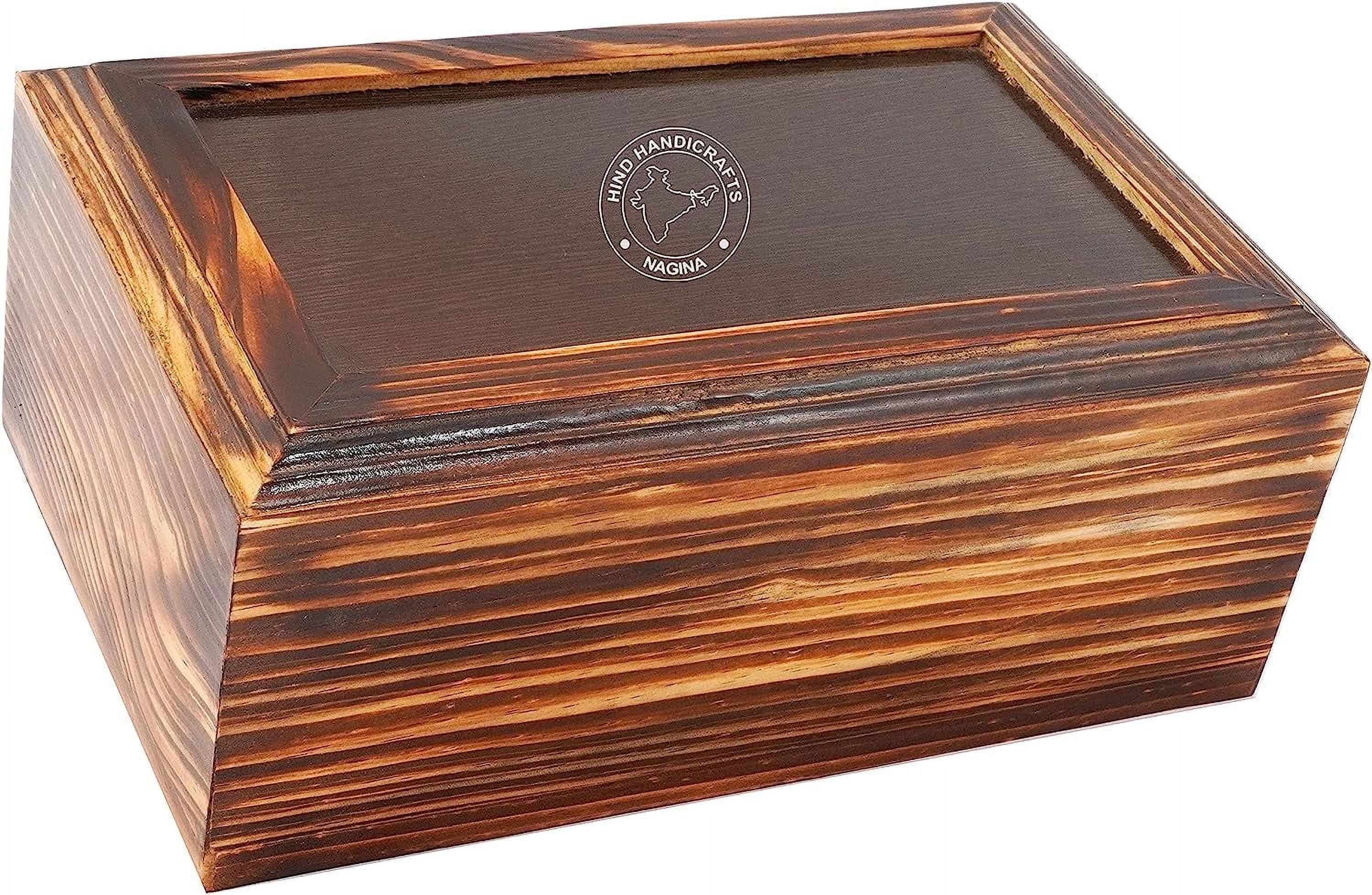 HIND HANDICRAFTS Wooden Cremation Urns for Ashes, Rosewood, Large (250 ...