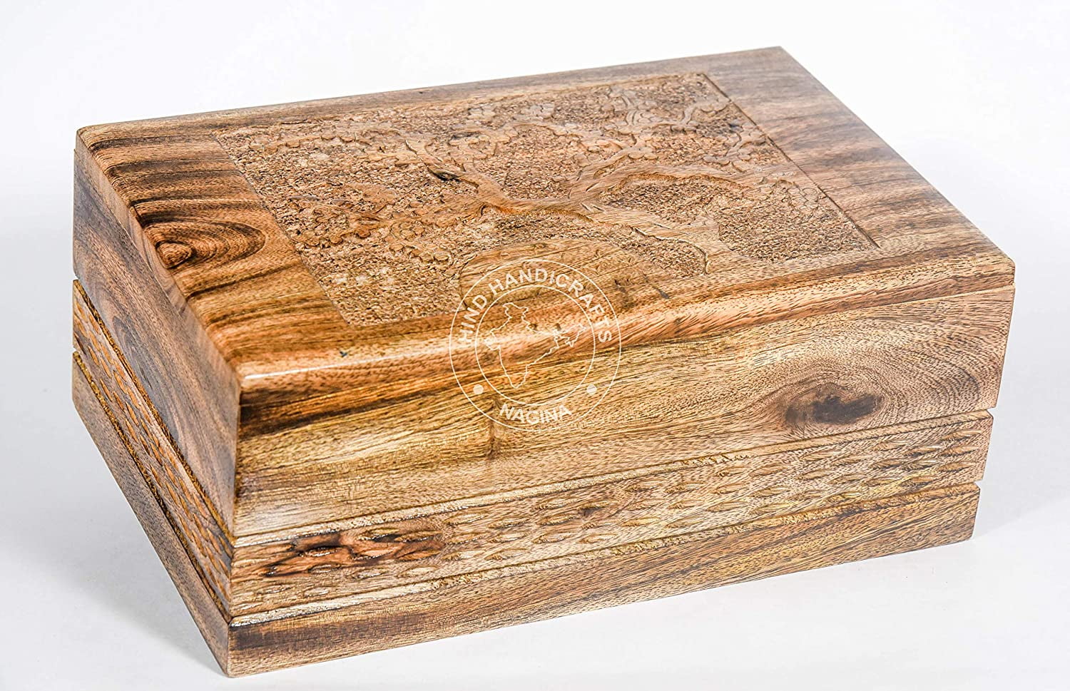 Hind Handicrafts Wooden Cremation Urns for Human Ashes Adult, Rosewood ...