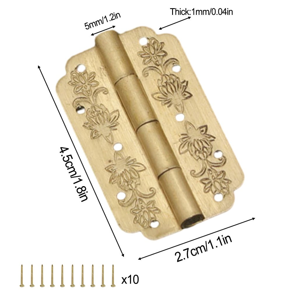 Wooden Box Hinge Kitchen Cabinet Small Hinge Antique Retro Small Hinge ...