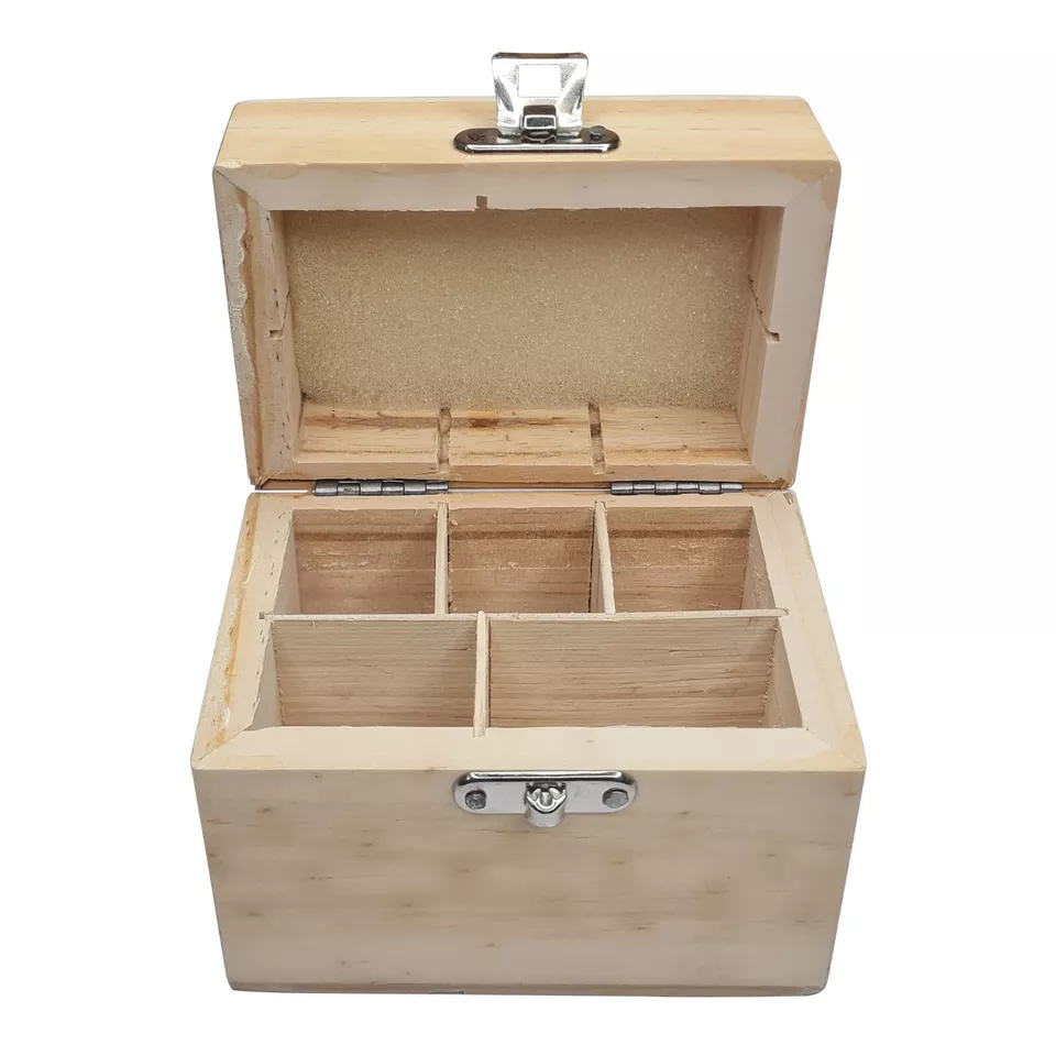Wooden Box with 5 Compartments for Gold Testing Kit - Walmart.com
