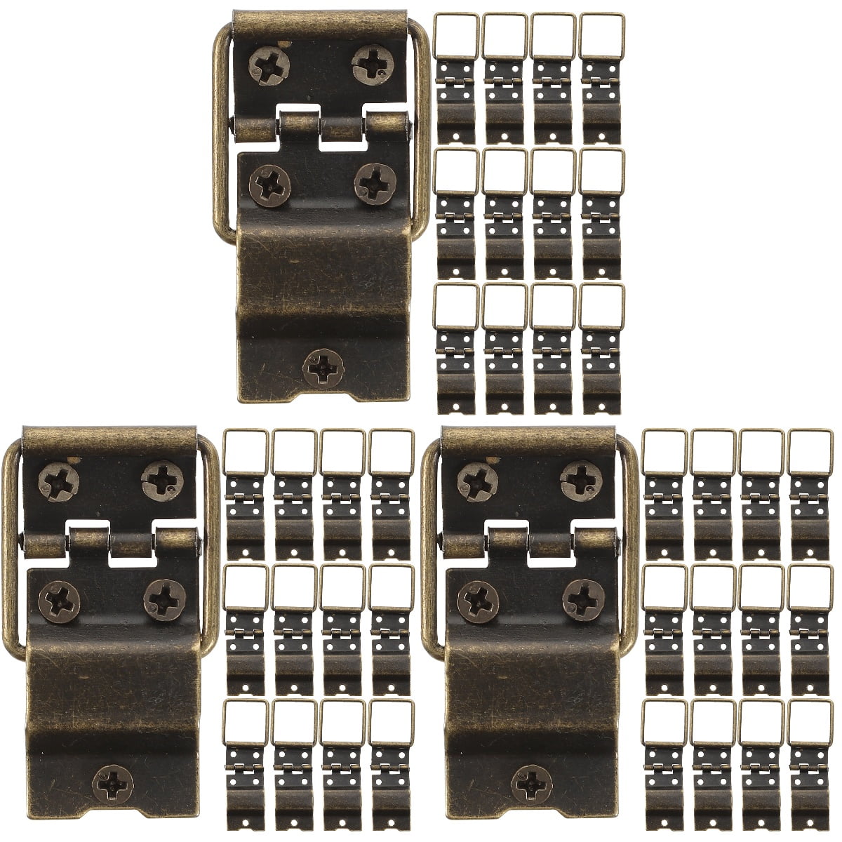 Wooden Box with Wire Metal Hinges for Case Iron Small Crafts Jewelry ...