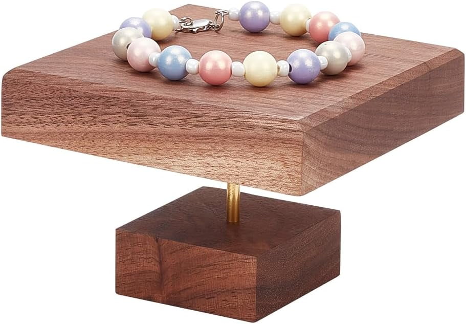 Wooden Bracelet Display Stands Jewellery Tray Square Display Riser ...