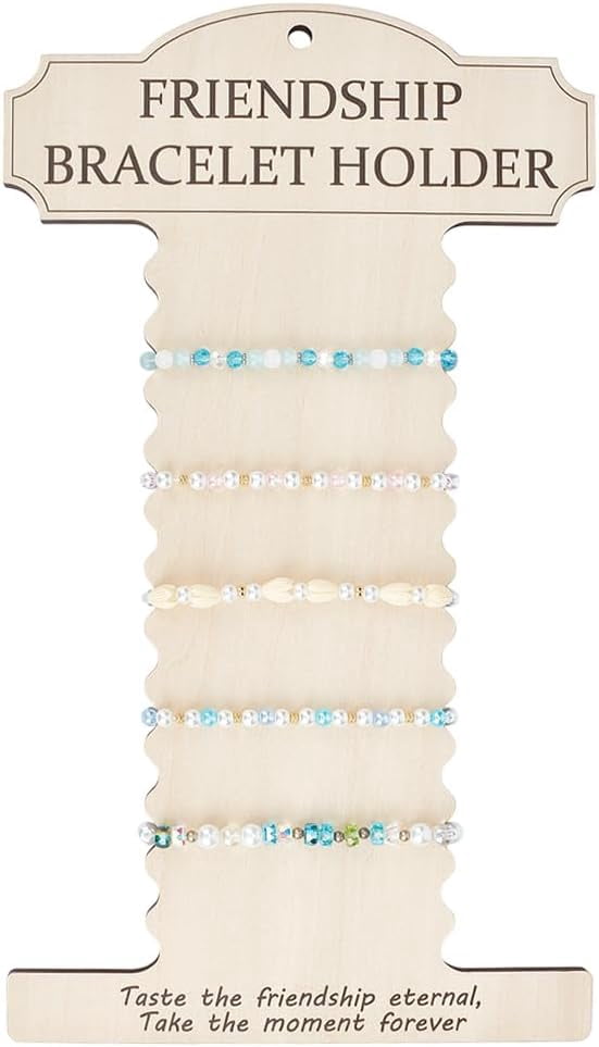 Wooden Bracelet Holder 13 Slots Wall Mounted Bracelets Display Stand ...