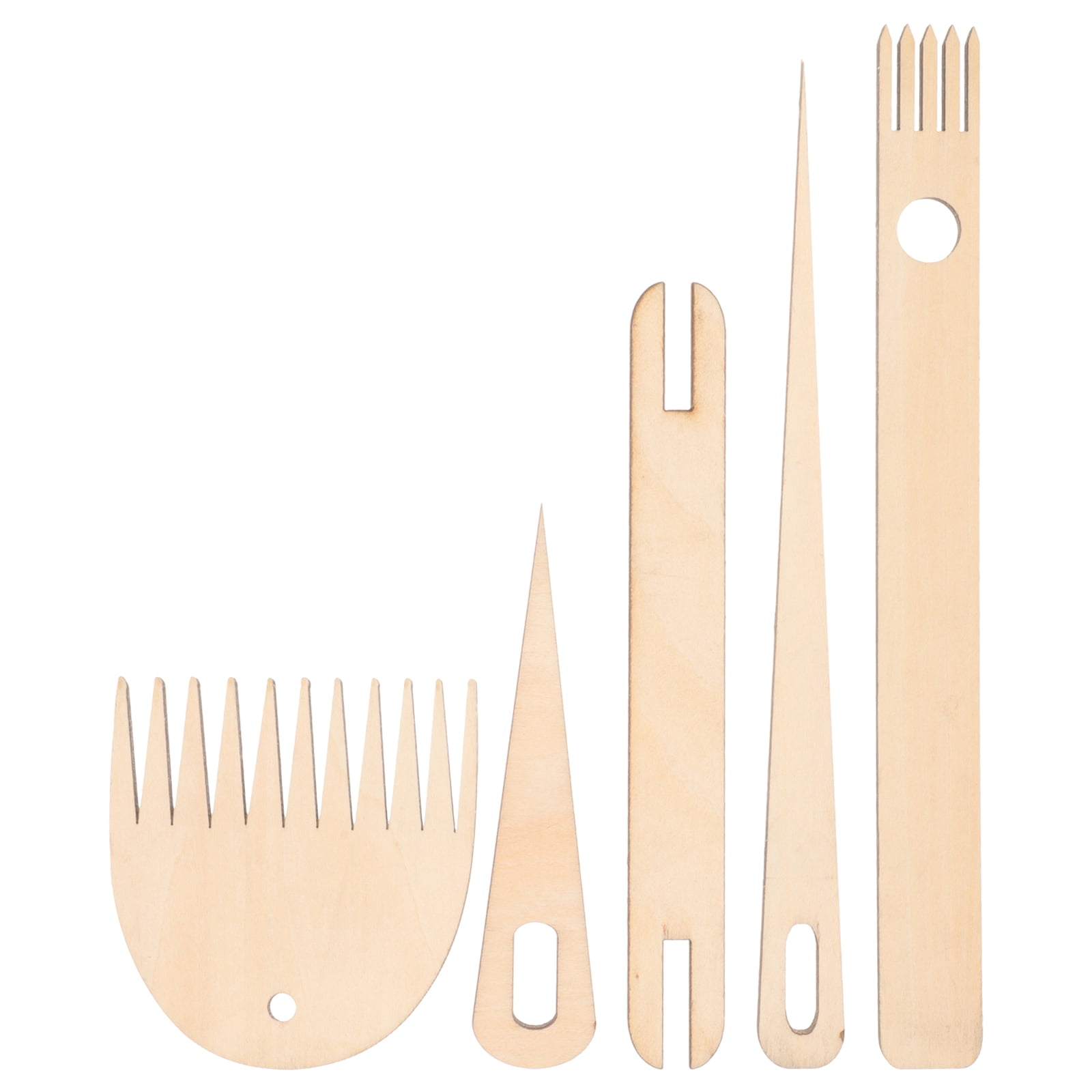 Wooden Braiding Stick Weaving Shuttle Comb Uñas Acrilicas Professional ...