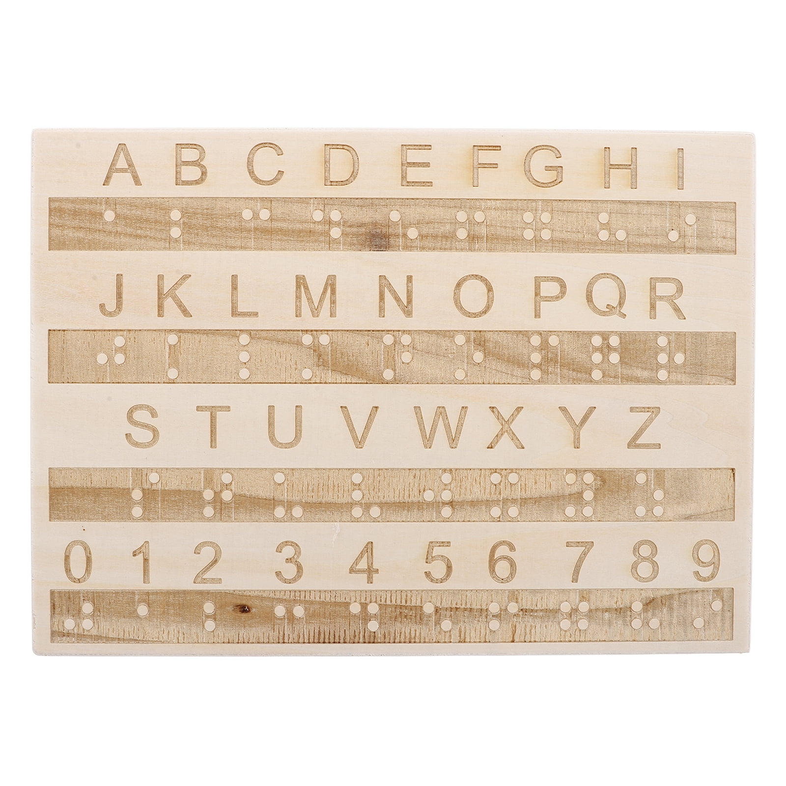 Wooden Braille Alphabet Tracing Board For Beginners Educational Braille ...
