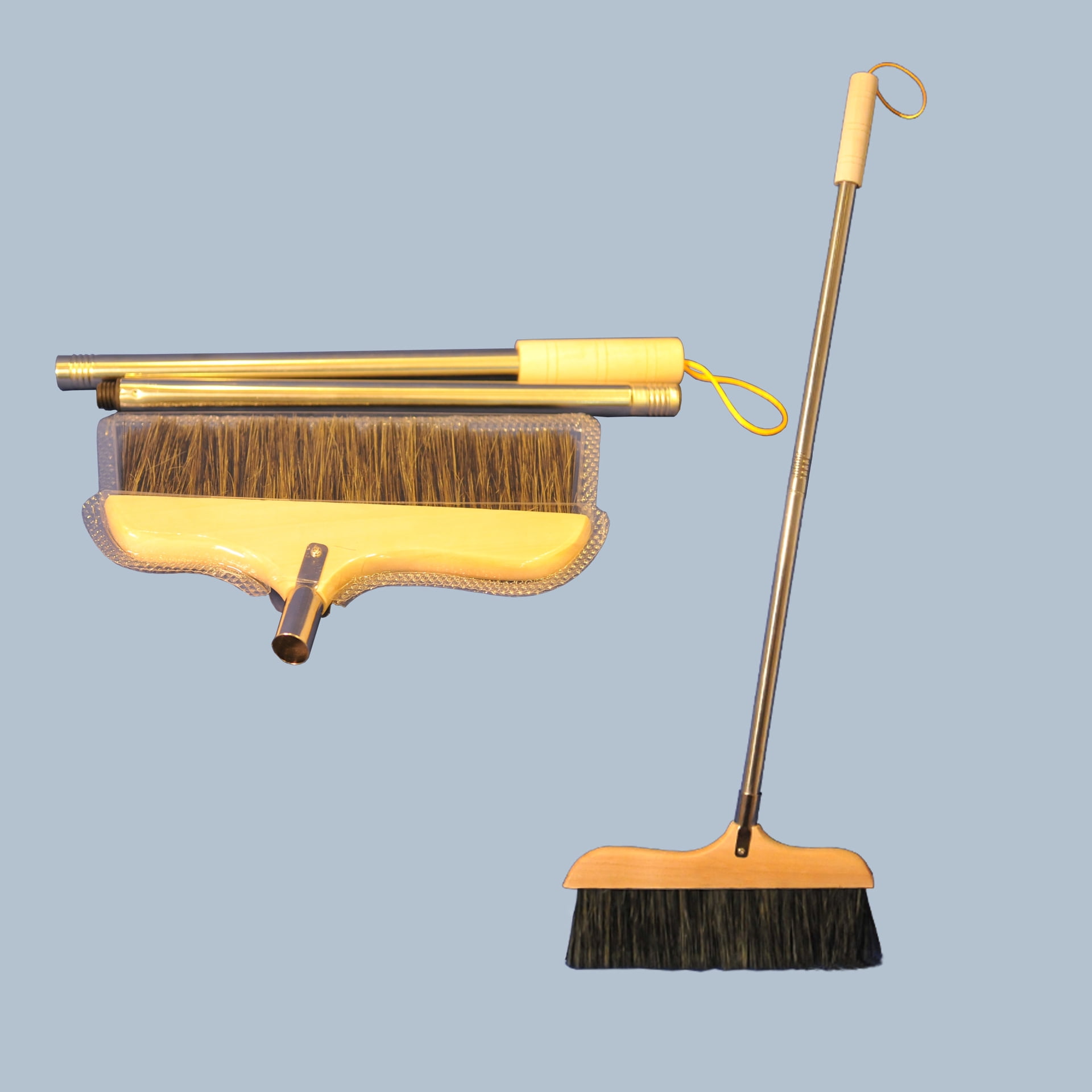Wooden Broom Hardwood Floor Broom Soft Bristle Broom For Bedroom ...