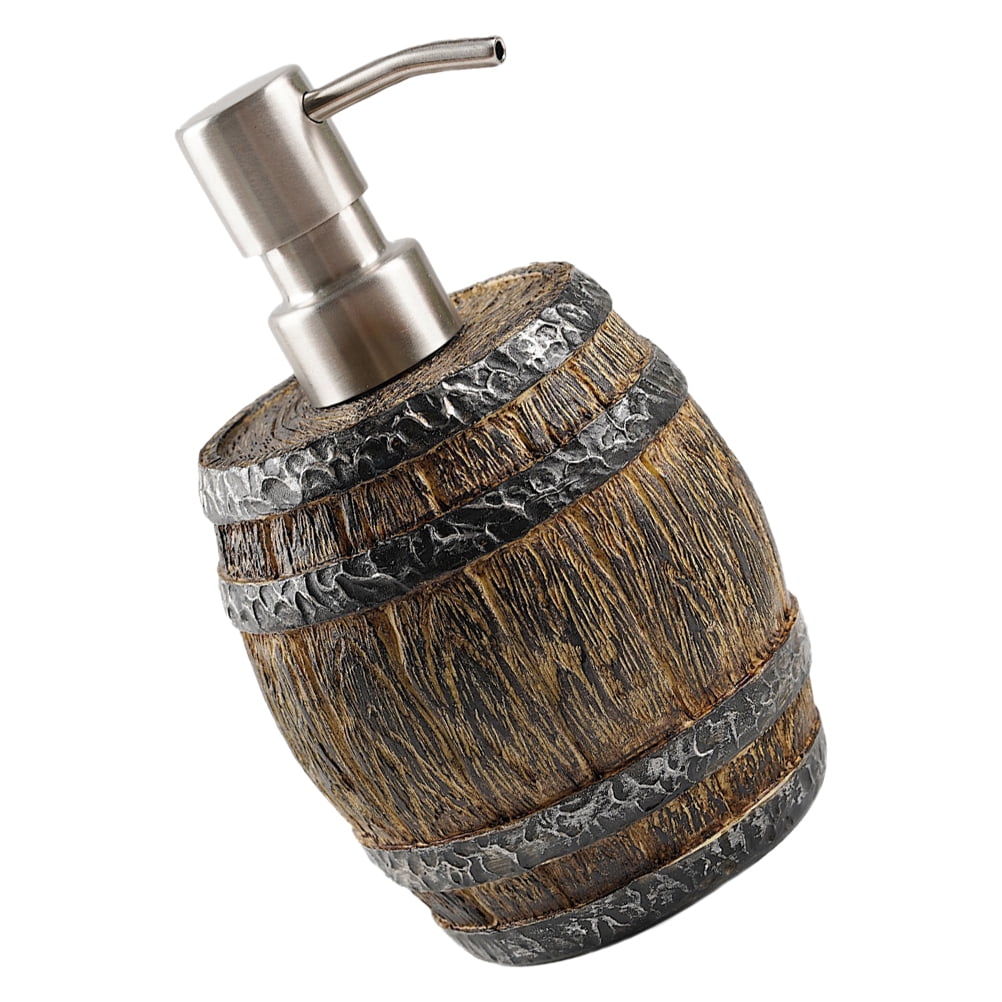 Wooden Bucket Soap Dispenser 17.00X9.50X9.50CM Coffee - Walmart.com