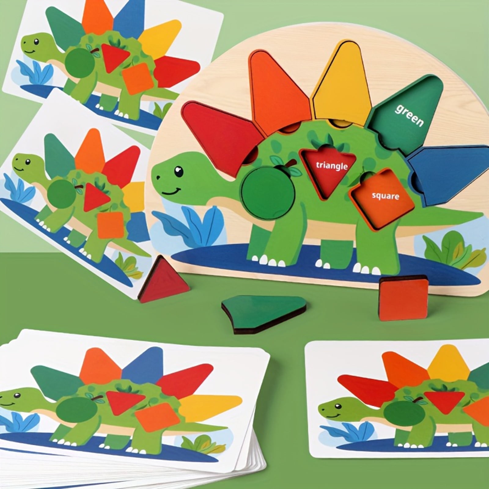 Wooden Building Block Puzzles - Tangram Puzzle Games, Shape And Pattern ...
