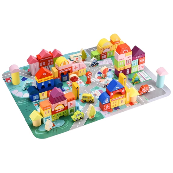 Dazmers Wooden Baby Toy - Stackable Building Blocks Set for Kids ...