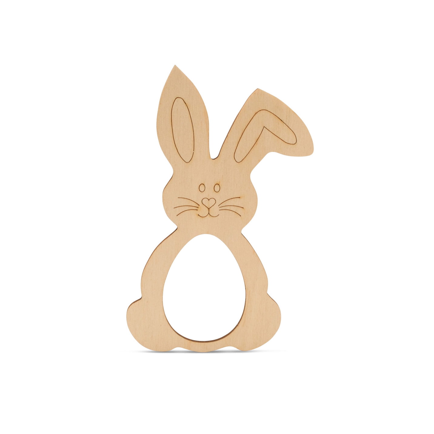 Wooden Bunny Picture Frame, 7-Inch, 1/8 Inch Thick, Pack of 10 Easter ...