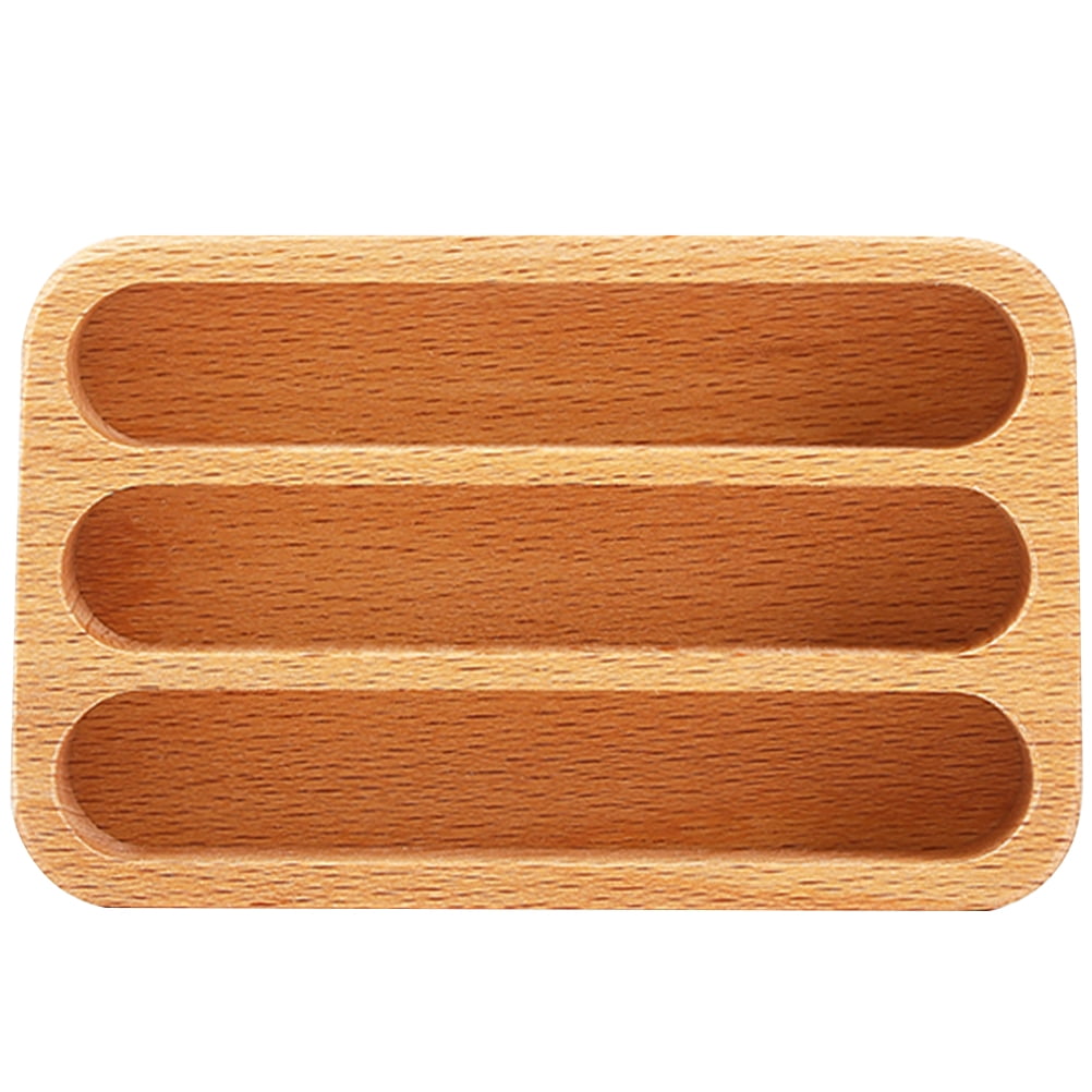 Wooden Business Card Case Storage Box Display Stand Cards Purse Holder ...