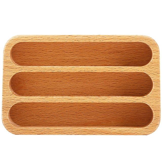 Wooden Business Card Case Storage Box Display Stand Cards Purse Holder ...