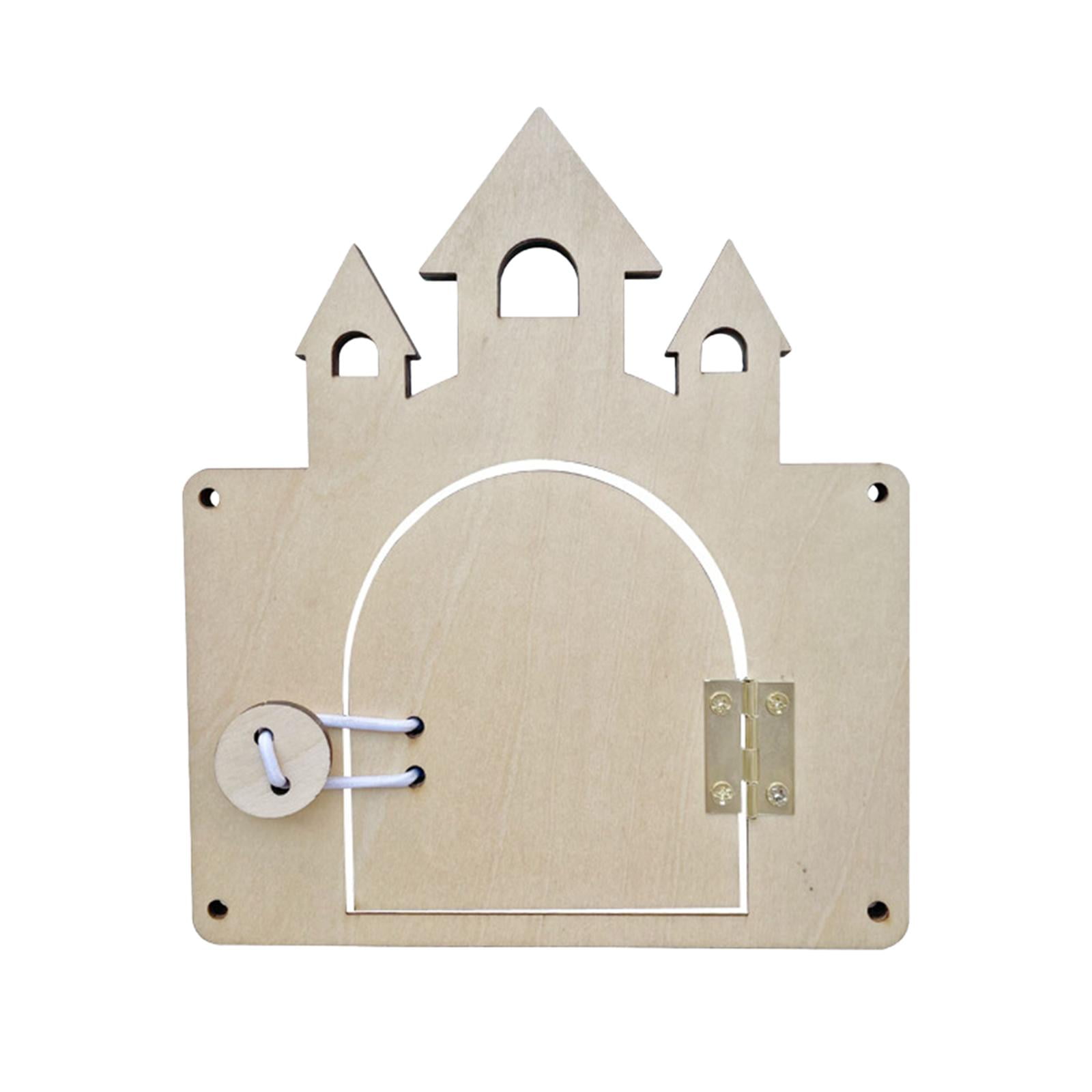 Wooden Busy Board Material Multipurpose DIY Accessories Early Education ...