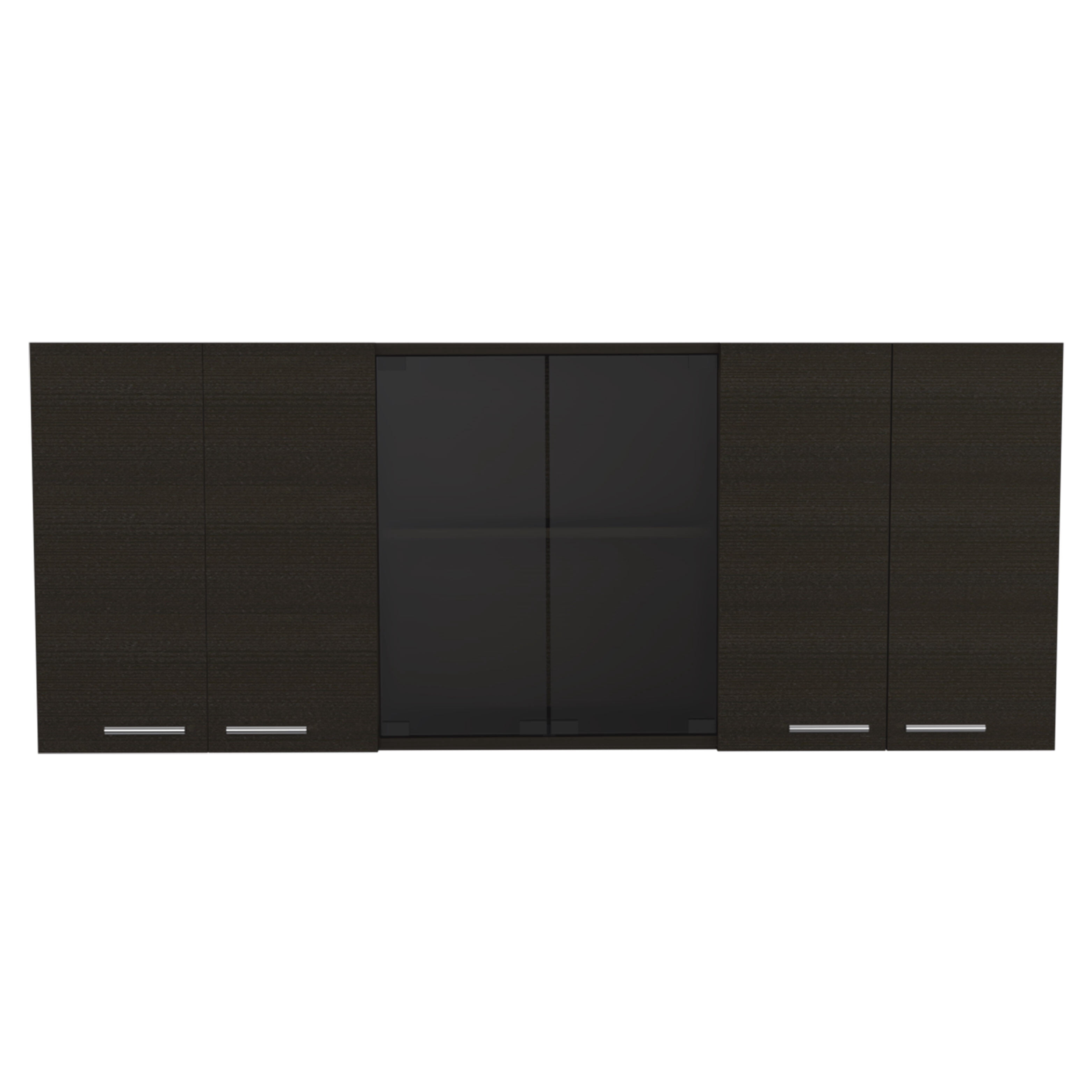 Wooden Cabinets, Superior 150 Wall Cabinet With Glass, Four Interior ...