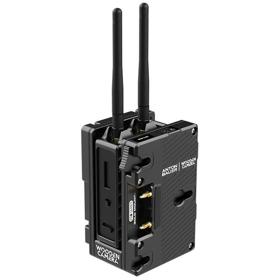 Wooden Camera Dual Battery Plate Cradle for Teradek Bolt LT Transmitter, V-Mount to Gold Mount ...