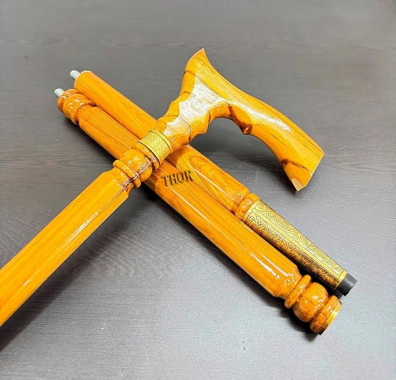 Wooden Cane Hand Carved High-end Walking Cane Lightweight Design ...