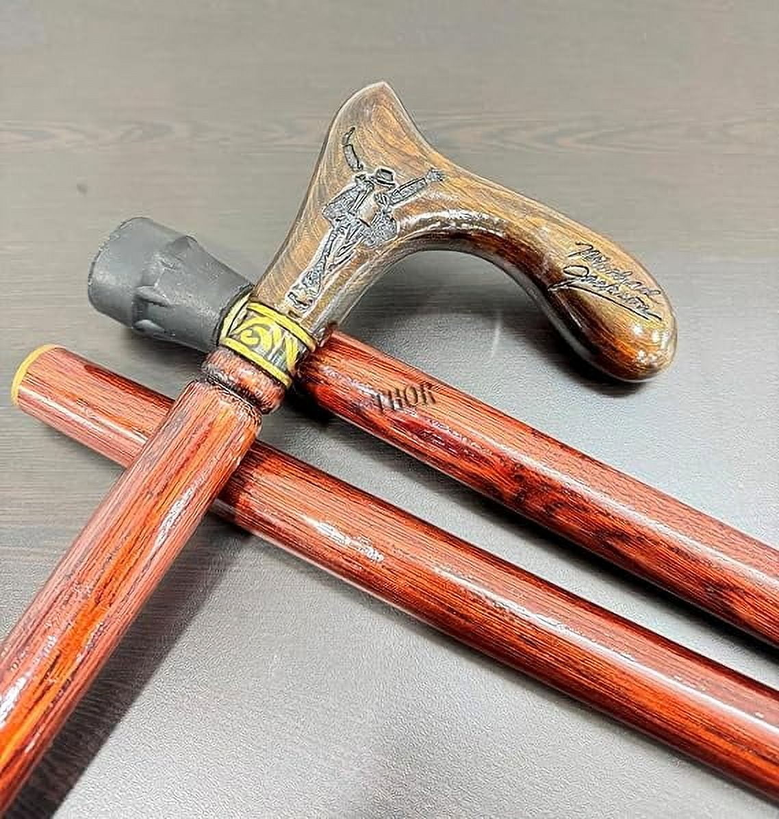 Wooden Cane Hand Carved High-end Walking Cane Lightweight Design ...