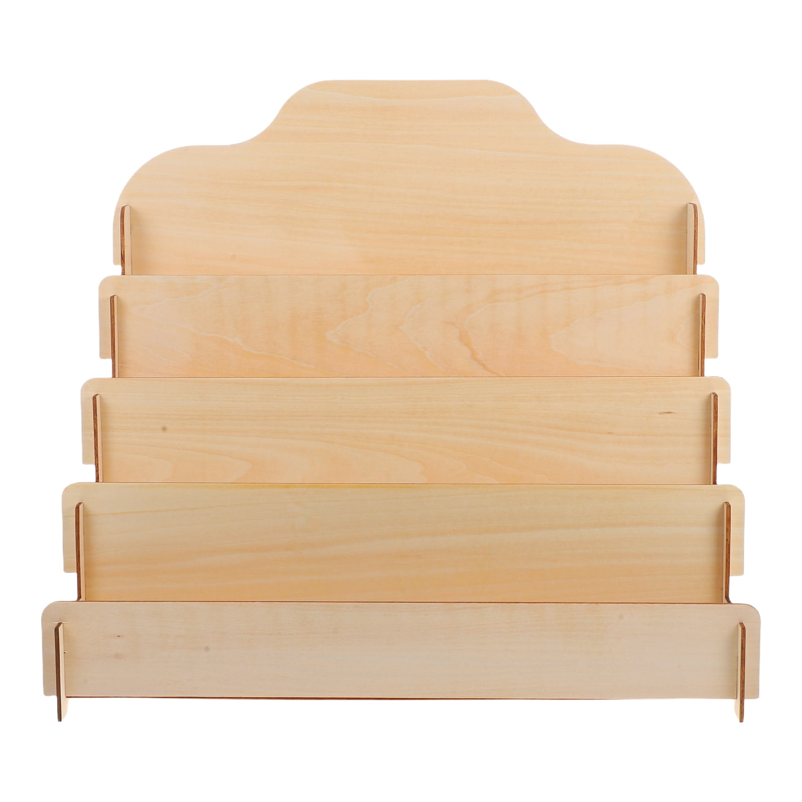 Wooden Card Display Stand Stationary Organizer Sticker Display Stand ...