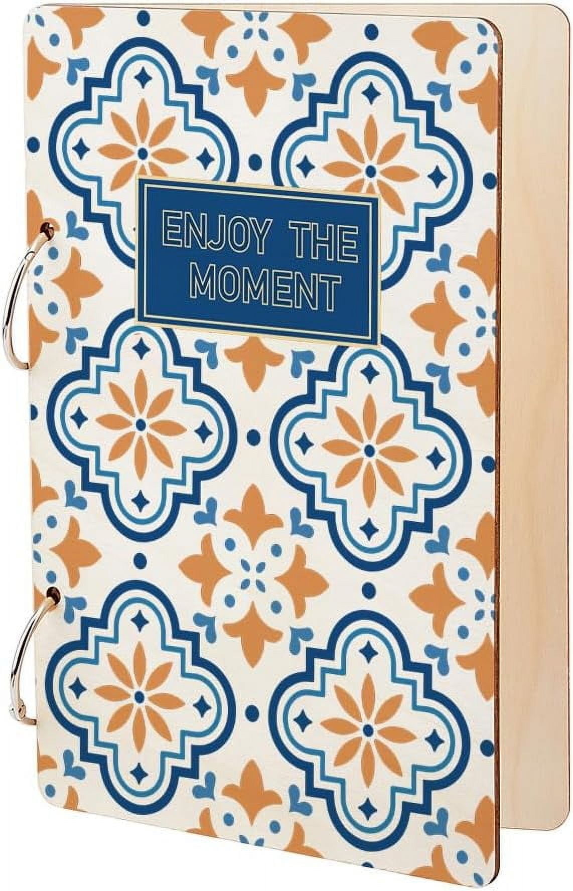 Wooden Card Keeper Binder Enjoy The Moment Greeting Card Organizer ...