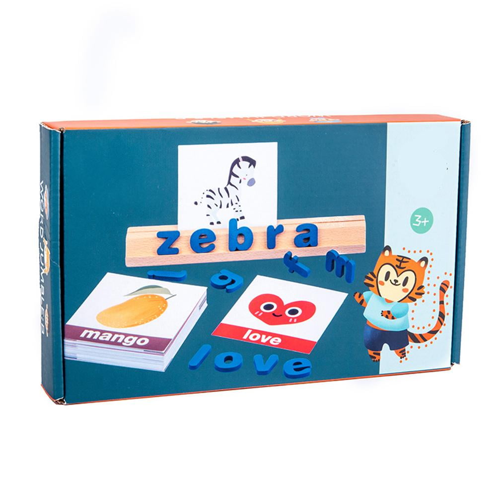 Wooden Cardboard English Spelling Alphabet Game Early Education ...