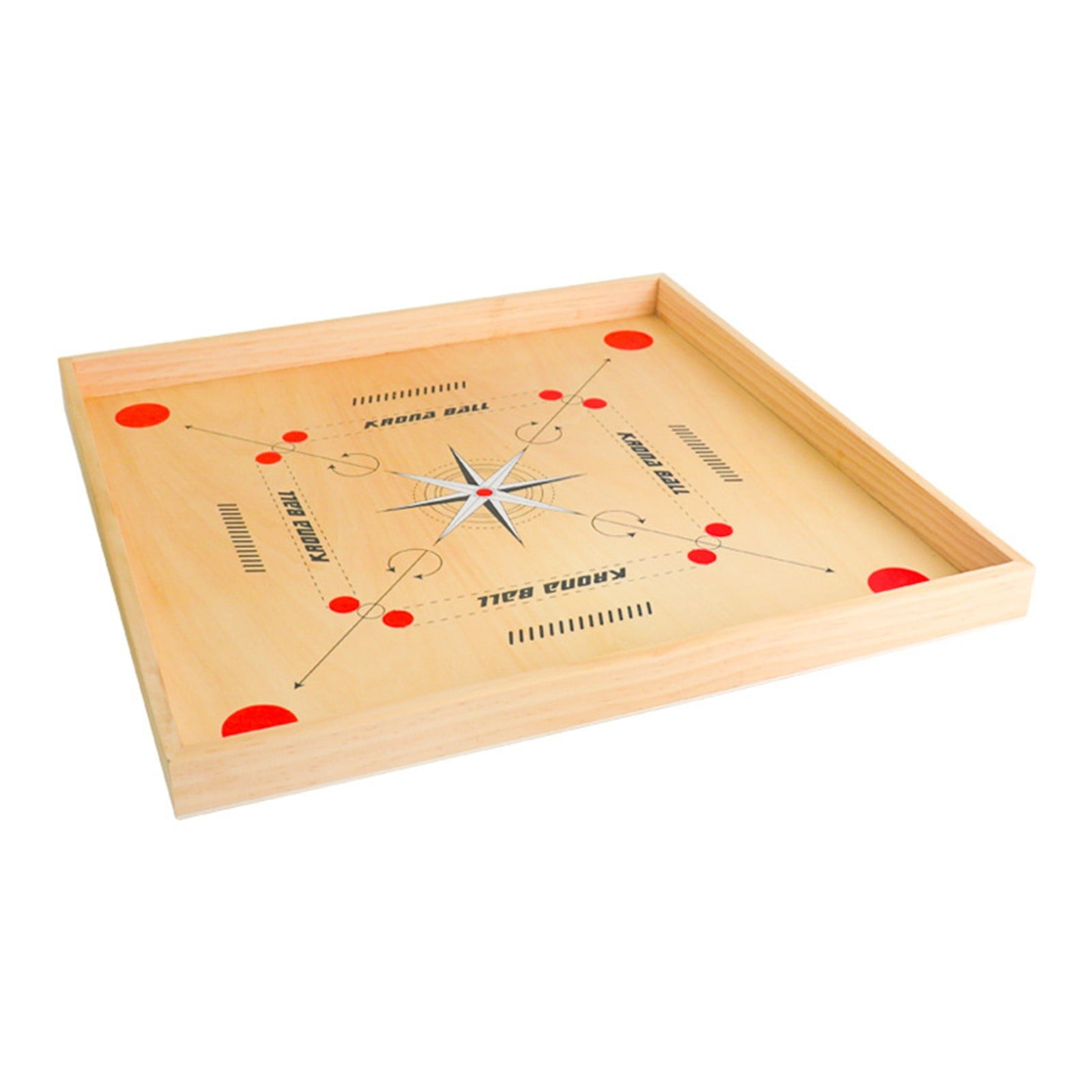 Wooden Carrom Board Game with Cue Sticks, Classic Strike Pocket Table ...