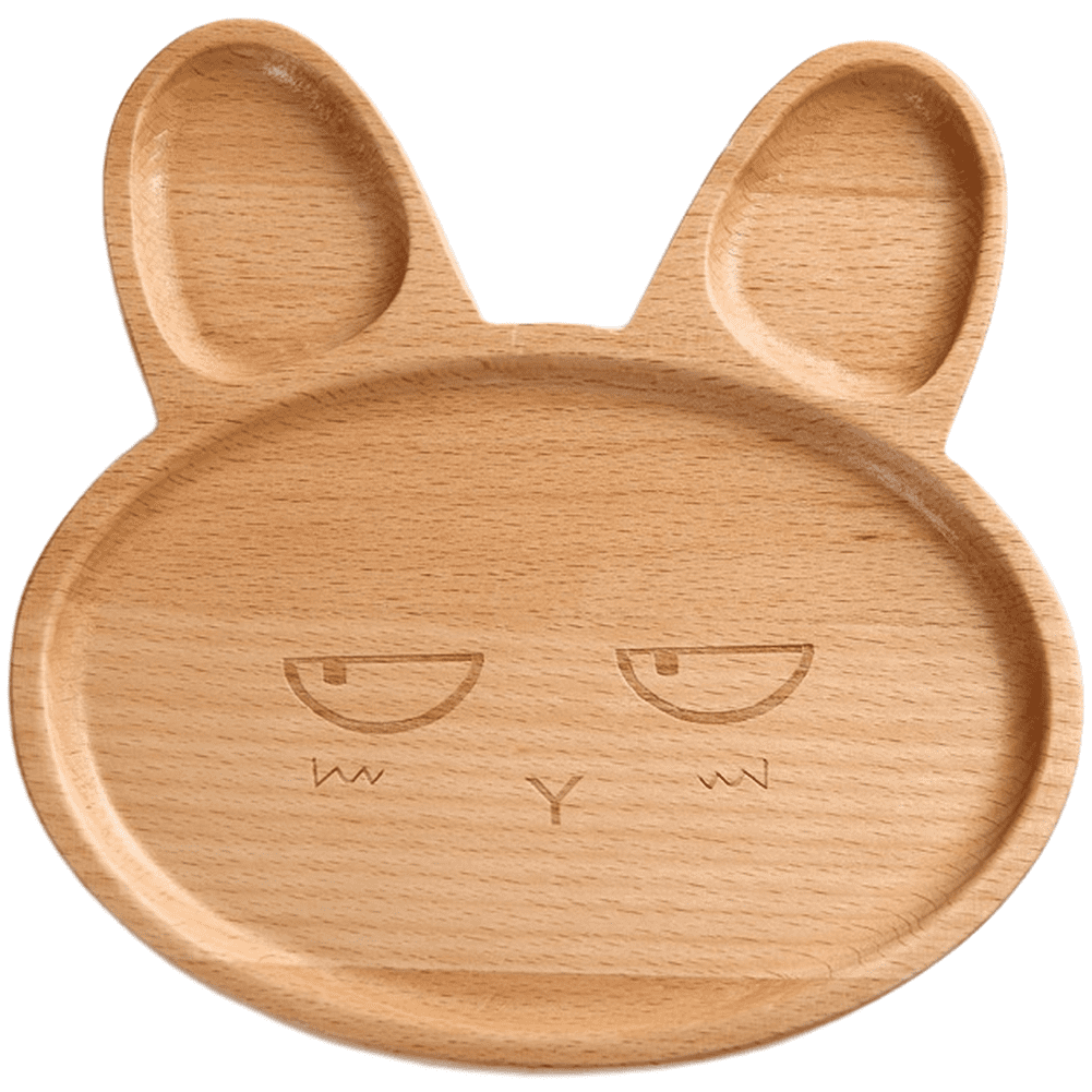 Wooden Cartoon Rabbit Tray Japanese Nordic Style Modern Simple Square ...