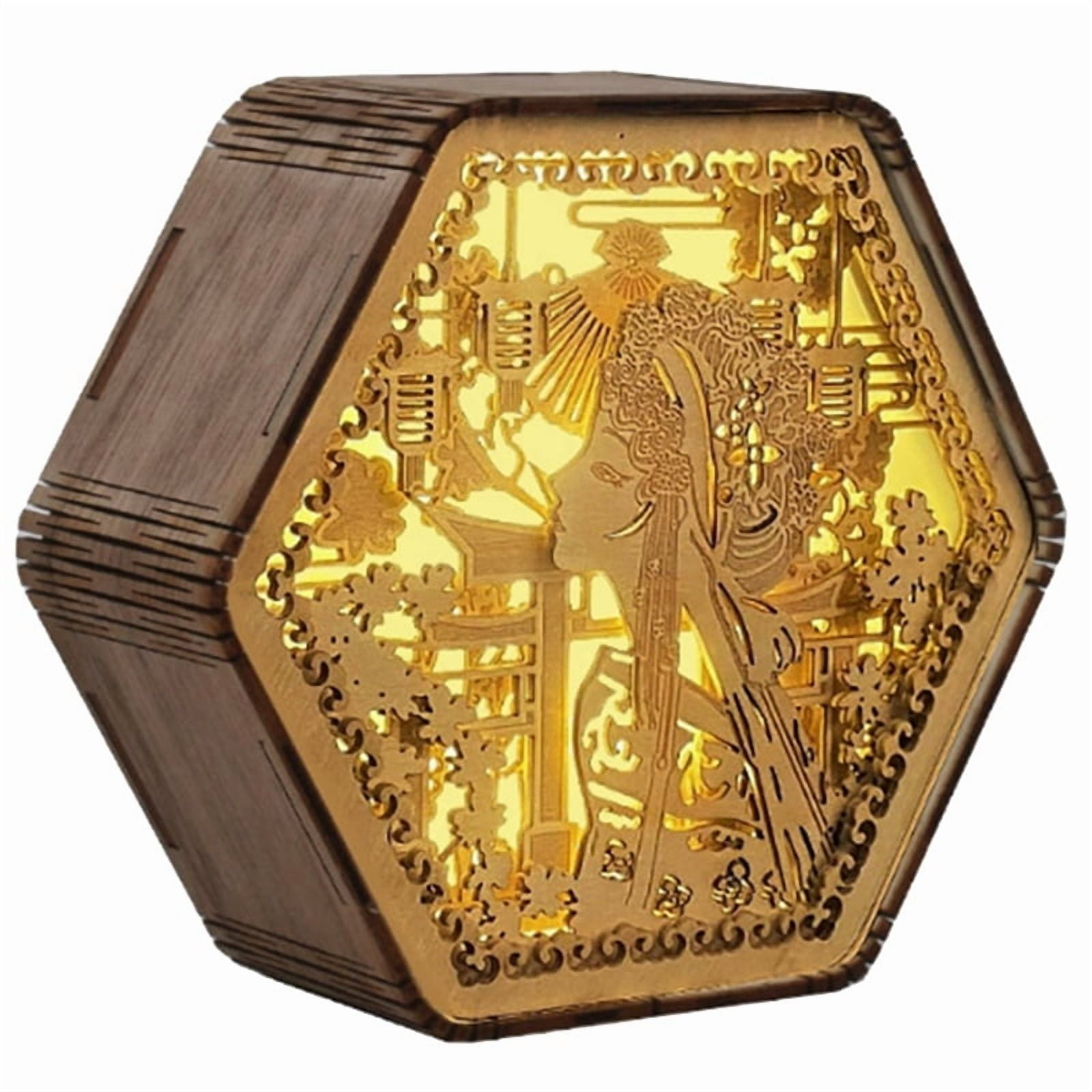 Wooden Carving Lamps, Gifts, Cultural Crafts, Bedside Table Decorations ...