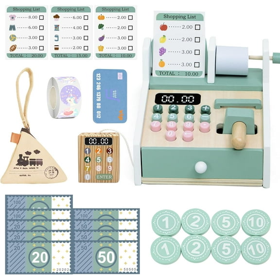 Kids’ Virtual Supermarket Cash Register Toy – Interactive Mini ...