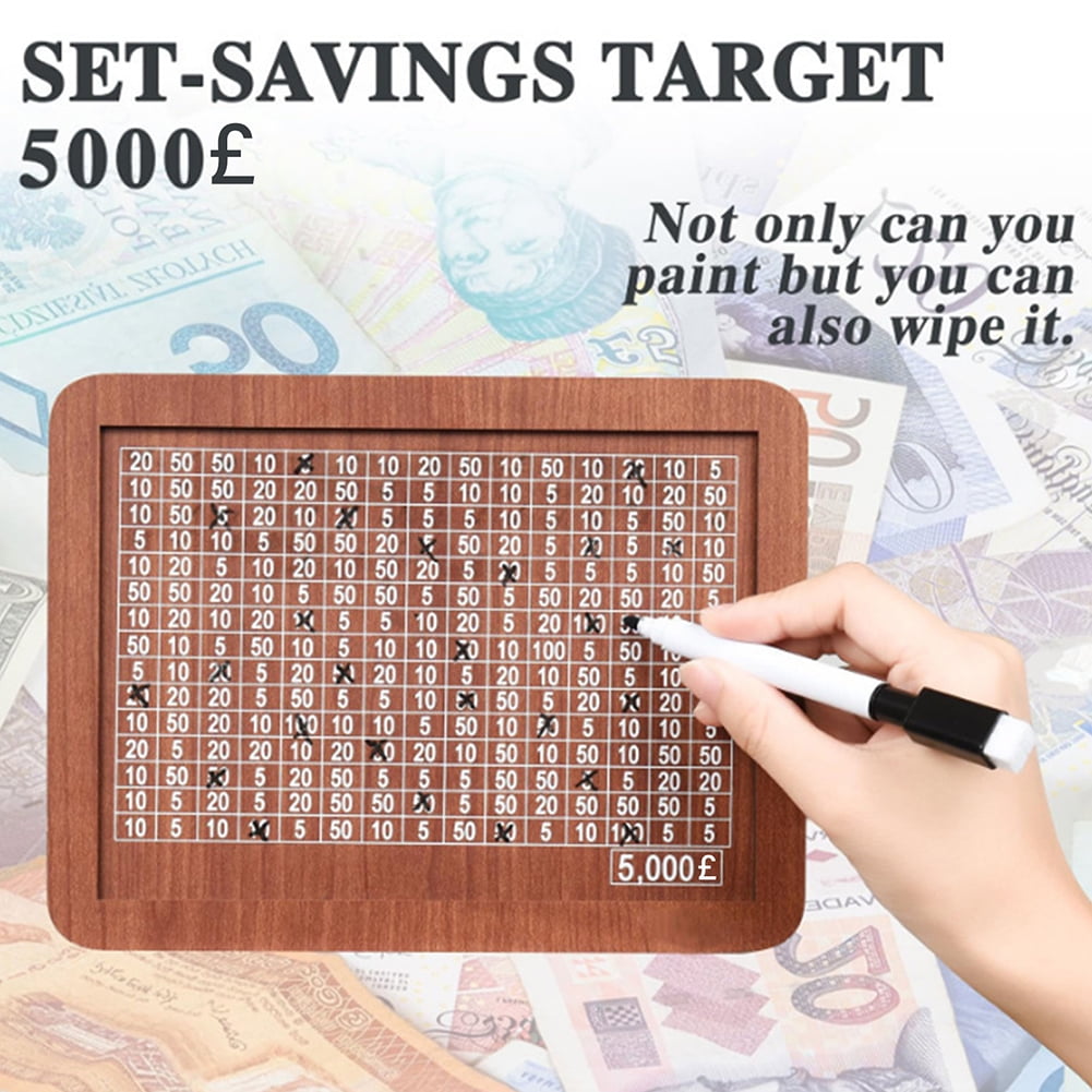 Wooden Cash Vault Savings Box with Countdown Timer - Durable Money ...