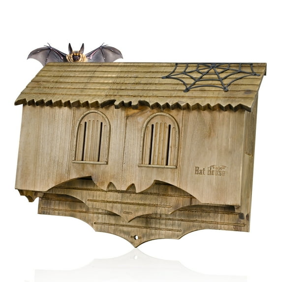 Wooden Castle Bat House With Gatehouse/Tower/Curtain Wall Design, Large ...