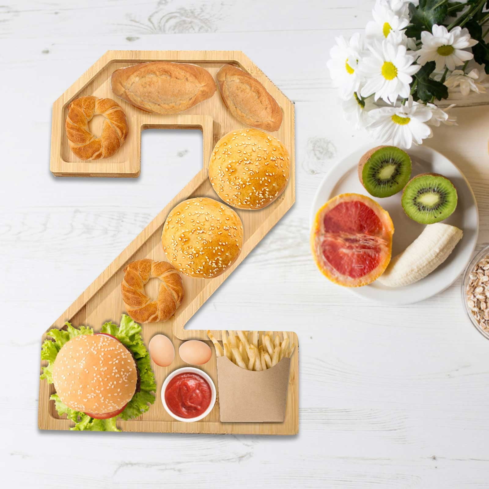 Wooden Charcuterie Board Numbers 9" Fillable Numbers for Charcuterie 1 ...