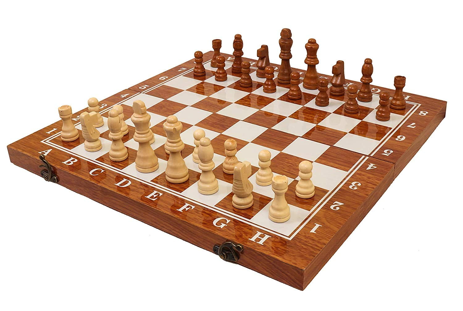 Wooden Chess Set 15x15 Inch Chess Board Game Set For Kids & Adults ...